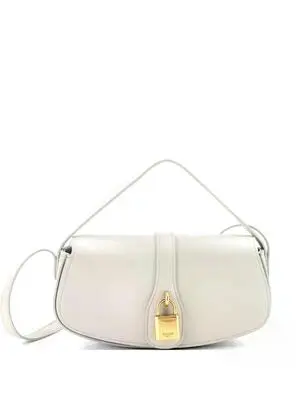 Celine Tabou Clutch With Strap Shoulder Bag In Smooth Calfskin - Neutrals