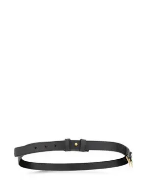 GIANNI CHIARINI Leather Belt With Charm Detail - Black