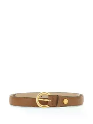 GIANNI CHIARINI Hammered Leather Belt - Brown