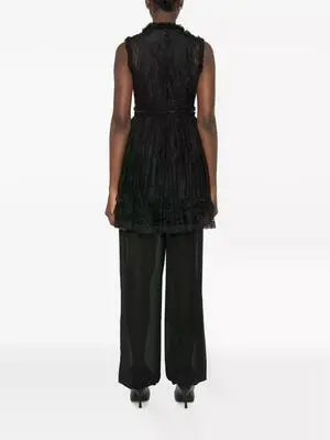 Givenchy Lace-trimmed Ruffled Mini Dress