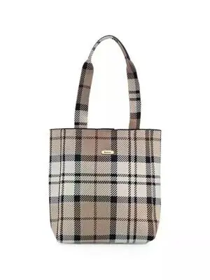 Barbour Layla Tartan Tote Bag - Neutrals