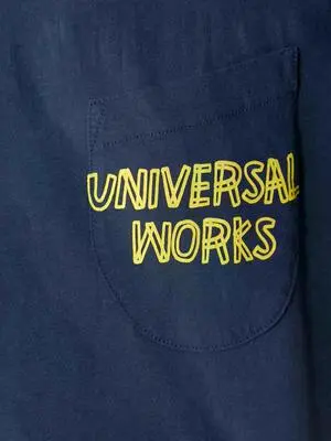 Universal Works Logo-print Chest-pocket T-shirt