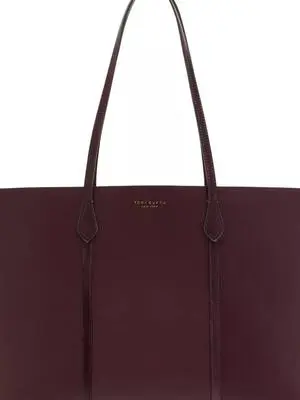 Tory Burch Perry Leather Tote Bag - Red