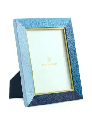 Jonathan Adler Perimeter Pebbled Leather Picture Frame