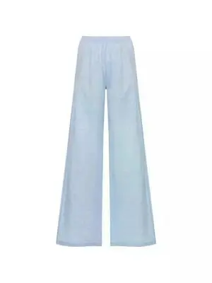 Fabiana Filippi Elasticated-waistband Wide-leg Trousers - Blue