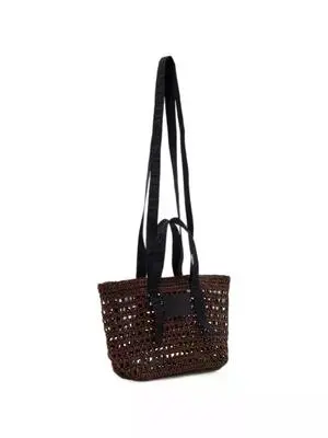 ALLSAINTS Logo-strap Crochet Woven Mini Tote Bag