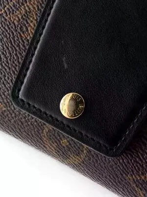 LOUIS VUITTON Monogram Canvas And Leather Crossbody Bag With Padlock - Black