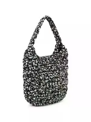 SAMSOE SAMSOE Knotted Woven Tote Bag - Black