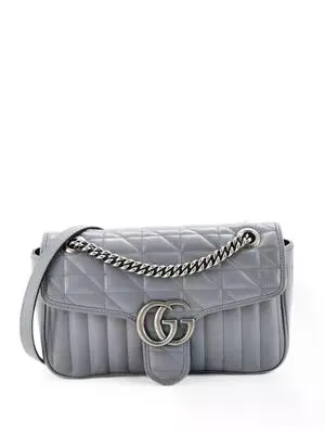 Gucci Gg Marmont Small Shoulder Bag - Grey