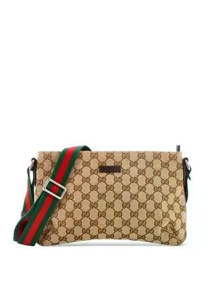 Gucci Gg Canvas Messenger Bag - Brown