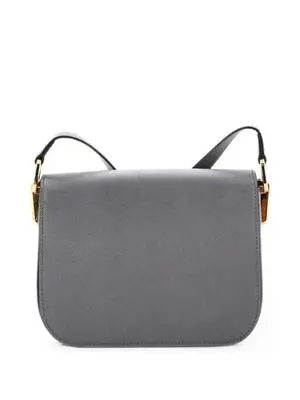 Prada Embleme Flap Saffiano Leather Shoulder Bag