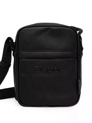 BLAUER. Logo-embossed Belt Bag - Black