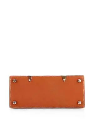 Goyard Structured Saigon Top Handle Bag In Coated Canvas With Leather Mini Satchel