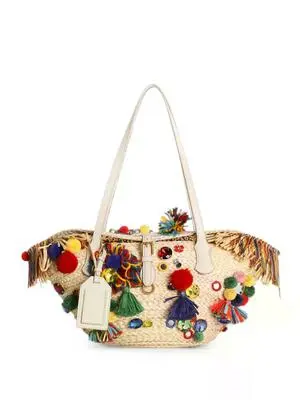 Dolce & Gabbana Coffa Capri Bag With Embroidery - Neutrals