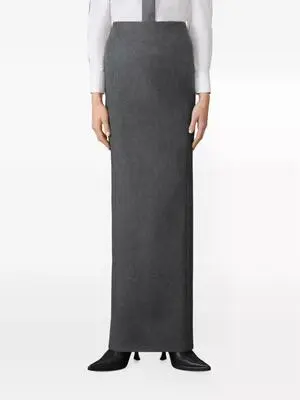 Thom Browne Wool Flannel Pencil Maxi Skirt