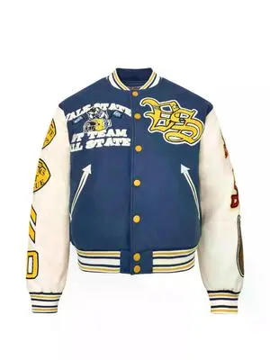VALE FOREVER Friday Patch-detail Varsity Jacket - Blue