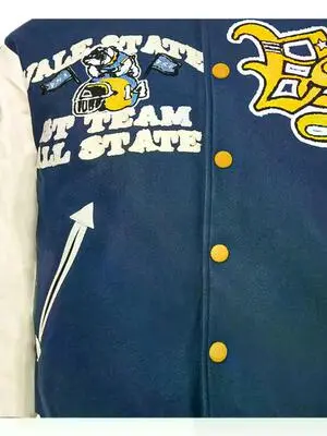VALE FOREVER Friday Patch-detail Varsity Jacket