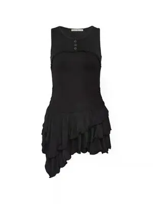 MARDI MERCREDI Layered Ruffled Mini Dress
