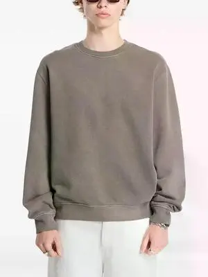 A.p.c. Logo Print Crew Neck Sweater - Brown