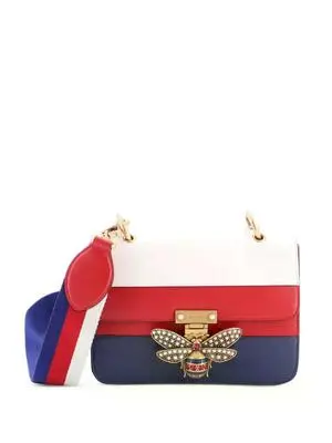 Gucci Queen Margaret Flap Bag Colorblock Leather Medium Shoulder Bag - Multicolour