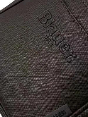 BLAUER. Embossed Logo Messenger Bag