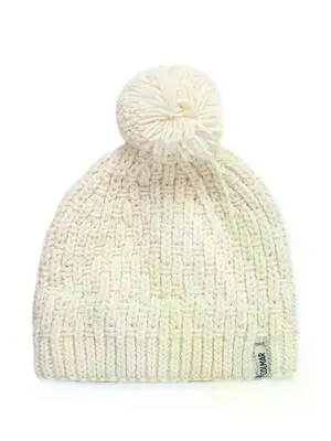 COLMAR Knitted Beanie Hat With Pom-pom Detail - Neutrals