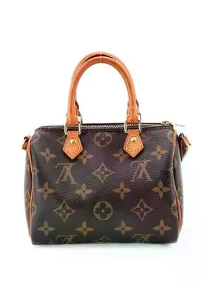 LOUIS VUITTON Speedy Bandoulière Monogram Canvas Nano Crossbody Bag