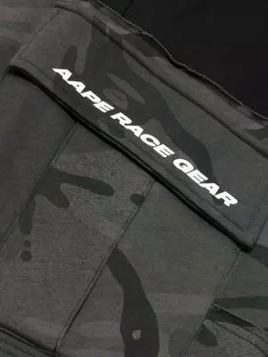 AAPE BY *A BATHING APE Camouflage Panel Logo Shorts