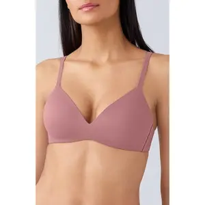 Wacoal How Perfect Wire Free T-shirt Bra - Rose Brown