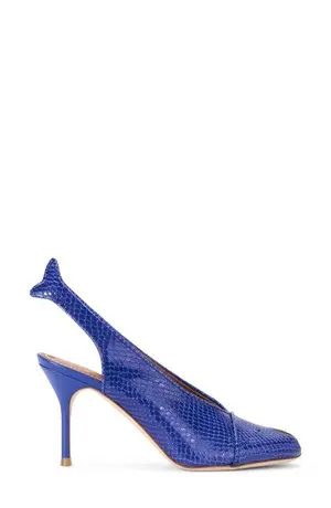 Staud Cleo Fish Peep Toe Slingback Pump