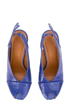 Staud Cleo Fish Peep Toe Slingback Pump