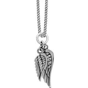 KING BABY STUDIO Double Wing Pendant Necklace - Silver