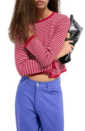 Mango Stripe Sweater - Red