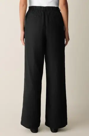 Eileen Fisher High-waisted Organic Linen Pants