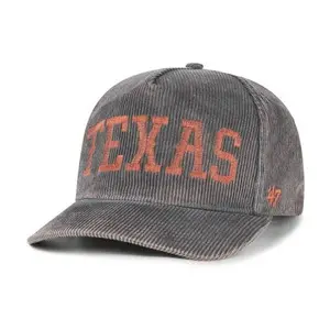 '47 Texas Longhorns Reclaim Snow Wash Corduroy Hitch Adjustable Hat - Gray
