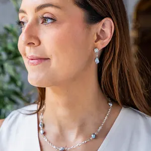 LONI PAUL JEWELRY Keshi Pearl Drop Earrings With Cz Accent - Gold
