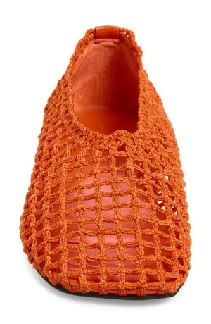 Proenza Schouler Slant Crochet Flat
