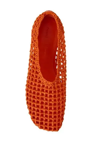 Proenza Schouler Slant Crochet Flat