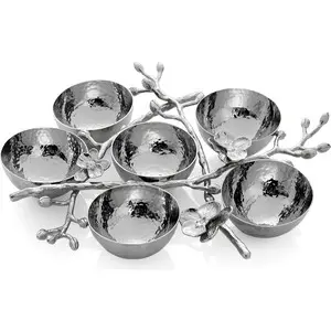 Michael Aram White Orchid' 6-compartment Plate - Metallic Silver