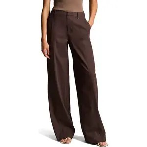Vince Mid Rise Wide Leg Panel Pants - Iron