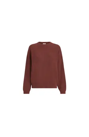 Brunello Cucinelli Sparkling Cashmere English Rib Sweater - Ruby