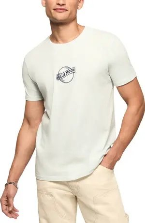 Lucky Brand Blue Moon Logo Graphic T-shirt - Illusion Blue