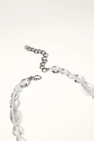 ZYNNIA COLLECTIVE See Through Pebble Necklace