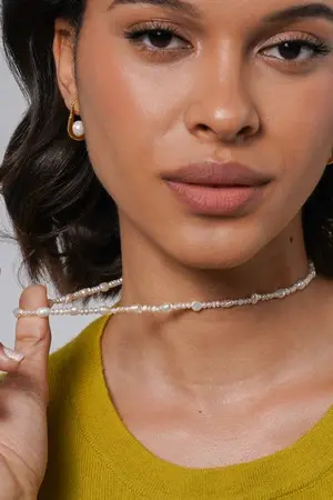 ZYNNIA COLLECTIVE Dew Pearl Necklace