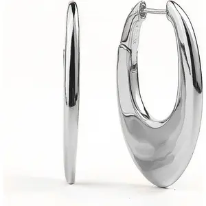 ZYNNIA COLLECTIVE Lume Hoops - Silver