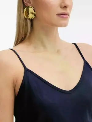 FRACOMINA V-neck Blouse With Adjustable Straps