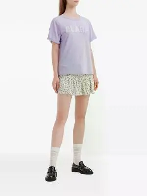 B+AB Floral Print Ruched Skirt