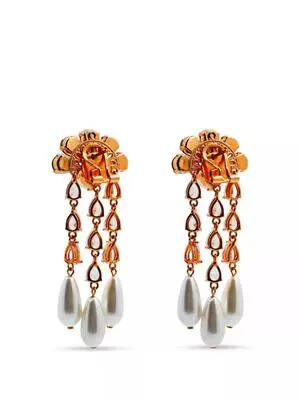 ANTON HEUNIS Crystal-embellished Faux Pearl Drop Earrings
