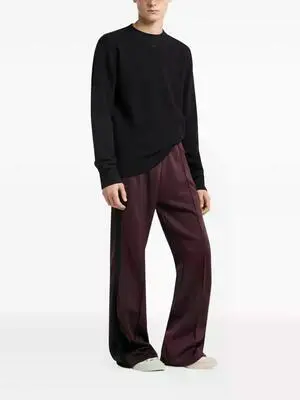 COURREGES Embroidered Logo Crew-neck Sweater