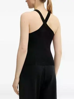 FRACOMINA Studded Halter-neck Tank Top